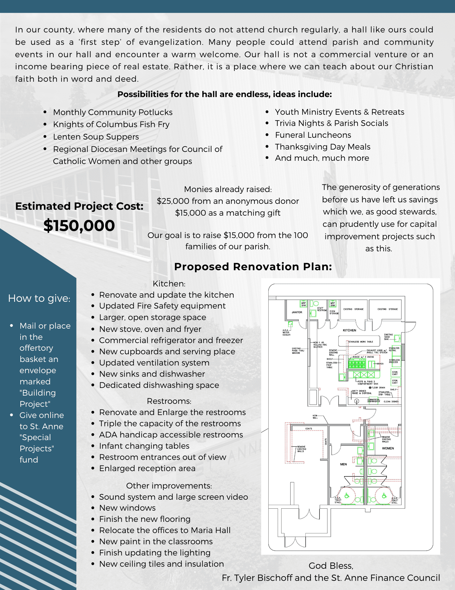 Proposed Renovation of Maria Hall – Resurrection of the Lord Cluster